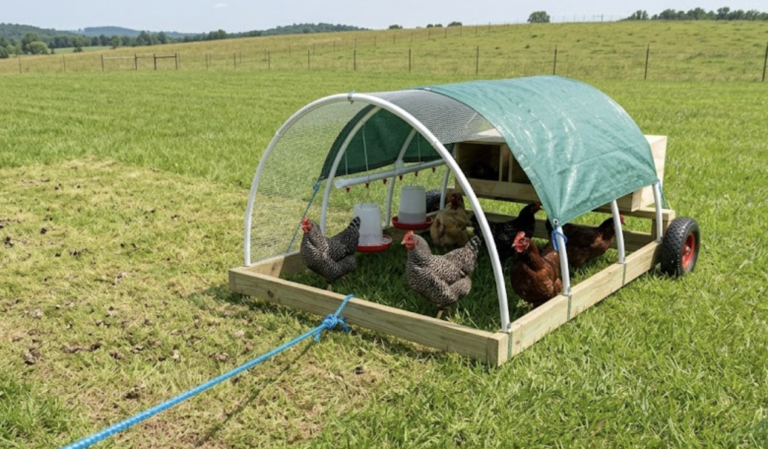 How to Build a Mobile Chicken Tractor Setup for Small Acreage
